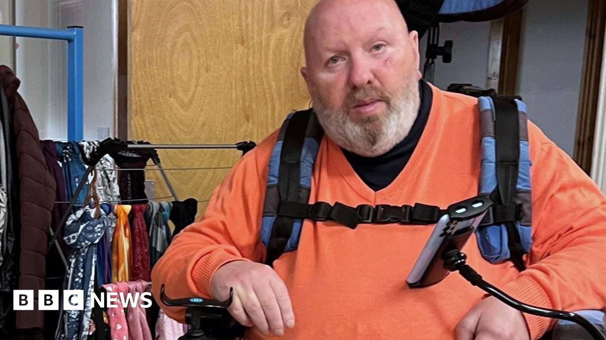 Rugeley community raises £16k for man's standing wheelchair - BBC News