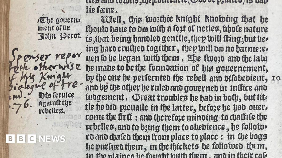 Margin notes by poet John Milton found in US library book - BBC News
