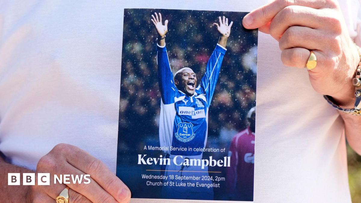 Ex-players attend Kevin Campbell memorial service - BBC News