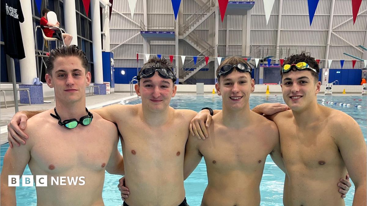Southend schoolboys swim English Channel distance for charity - BBC News