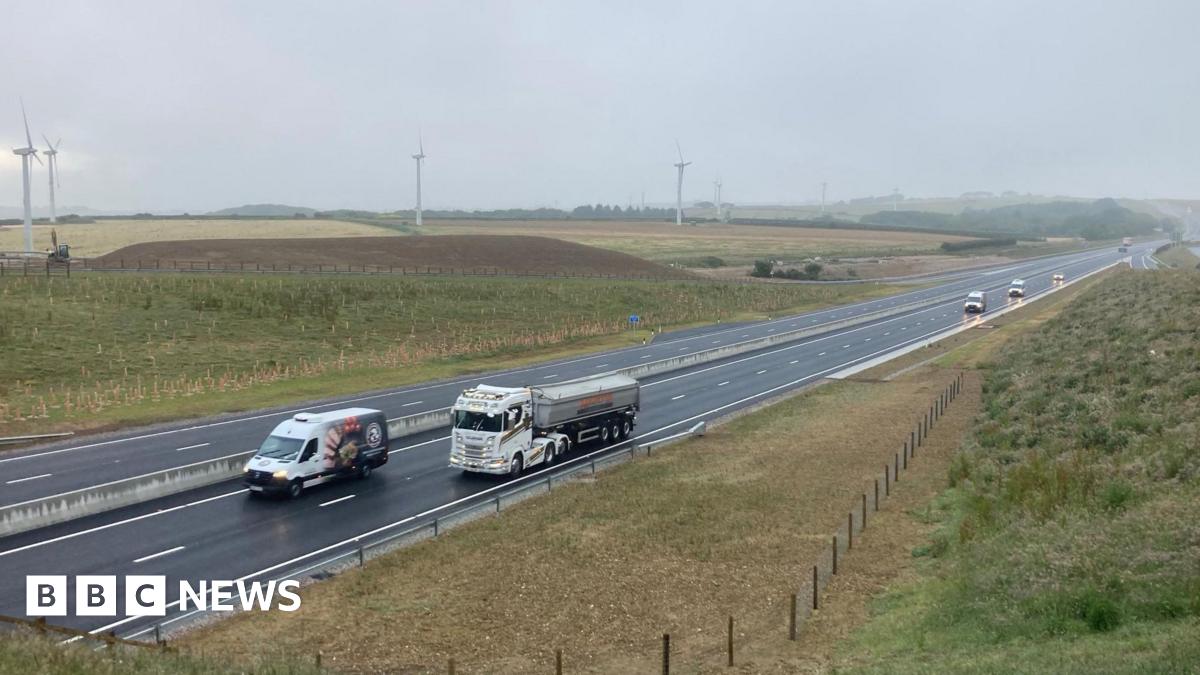 A30 dual carriageway in Cornwall opens after four-year upgrade - BBC News