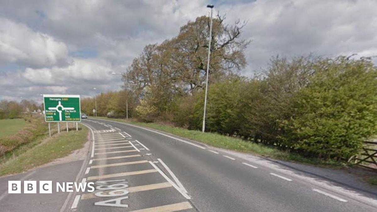 Woman airlifted to hospital after A661 crash near Harrogate - BBC News