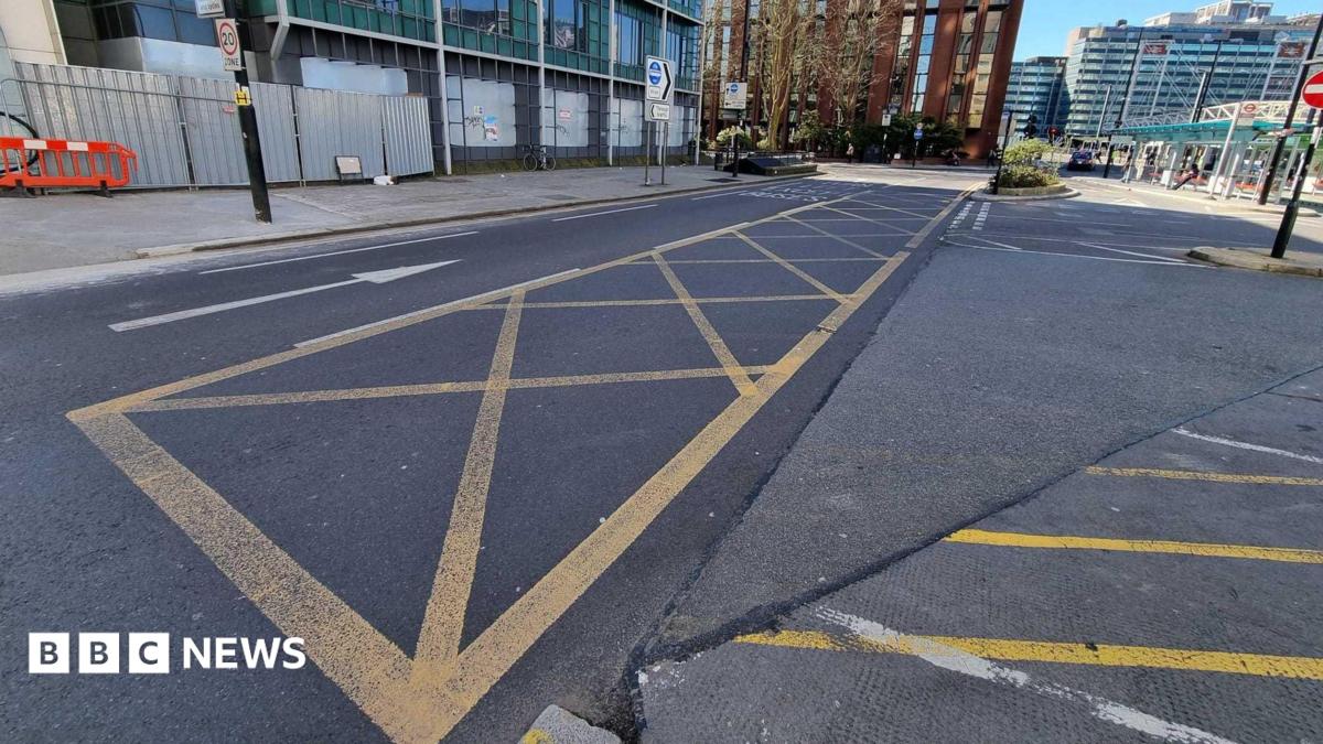 Croydon yellow box junction downsized after £2m PCN fines - BBC News