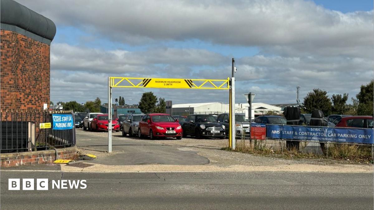 Bid to create more spaces at car park next to Lincoln prison - BBC News