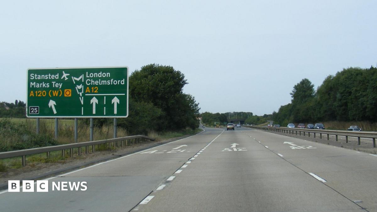 Weather delays A12 Colchester roadworks completion - BBC News