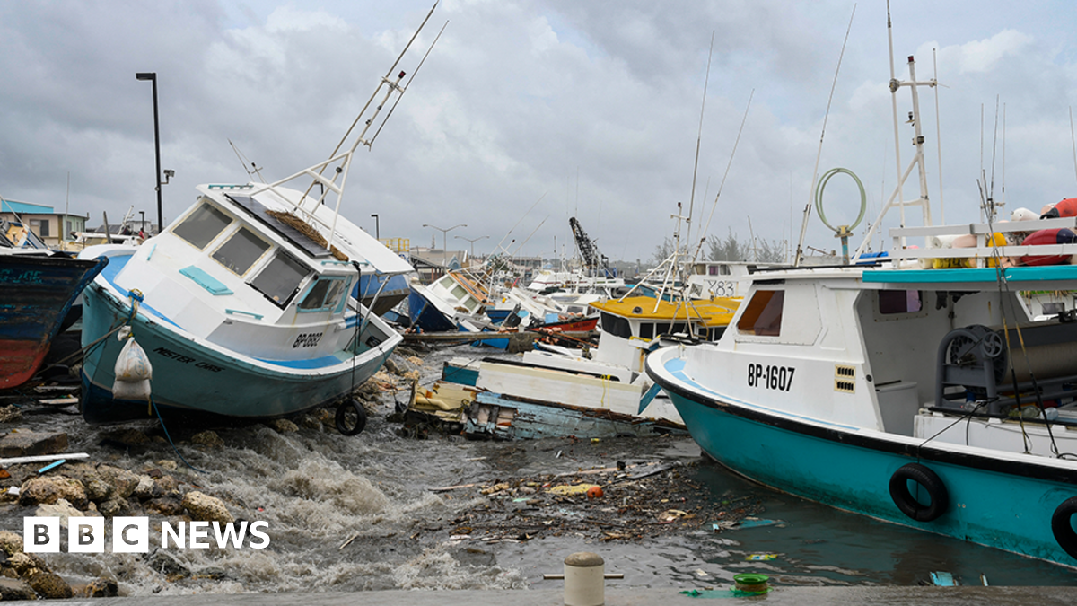 In pictures: Hurricane Beryl devastates Caribbean islands - BBC News