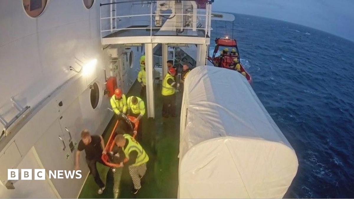 Crew of new CalMac ferry involved in dramatic Moroccan rescue - BBC News