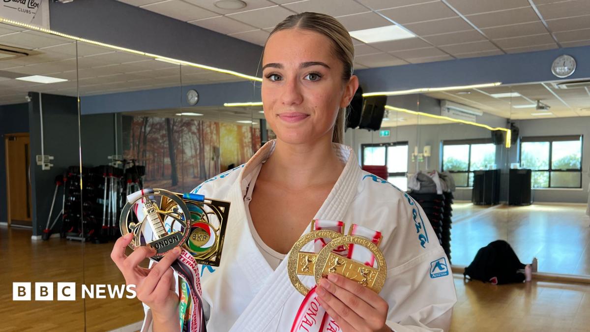 Hampshire karate champion to head to tournament for late brother - BBC News