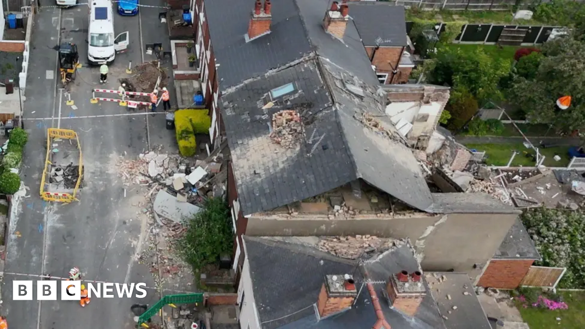Man charged after house explosion in Derby - BBC News