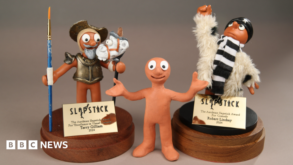 Comedy legends receive bespoke Morph awards at Slapstick Festival - BBC ...