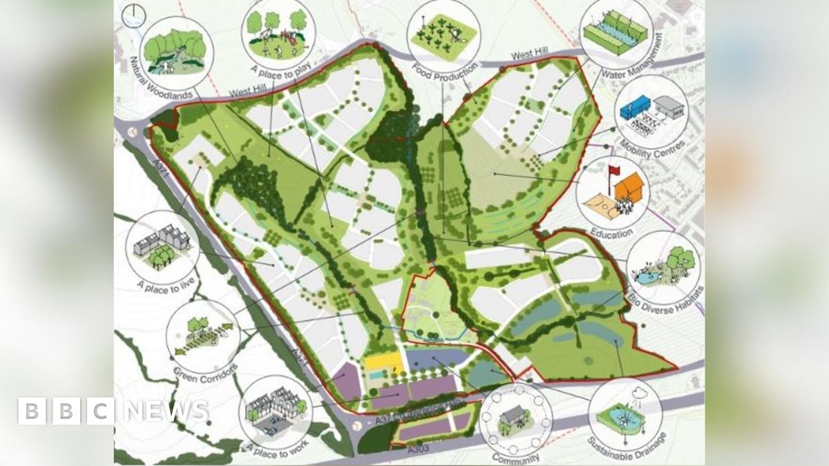 Plans unveiled for 650 new homes off A303 in Wincanton - BBC News