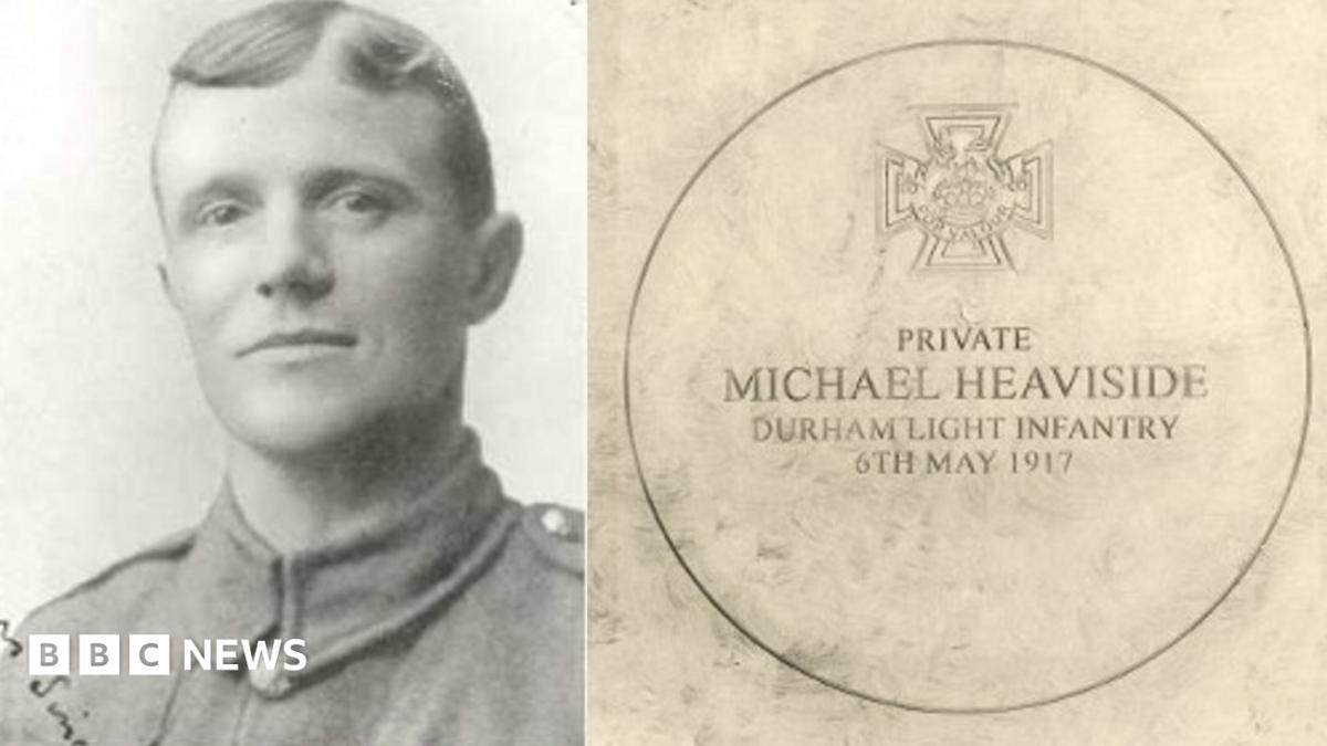 Victoria Cross recipient Michael Heaviside remembered 100 years on ...