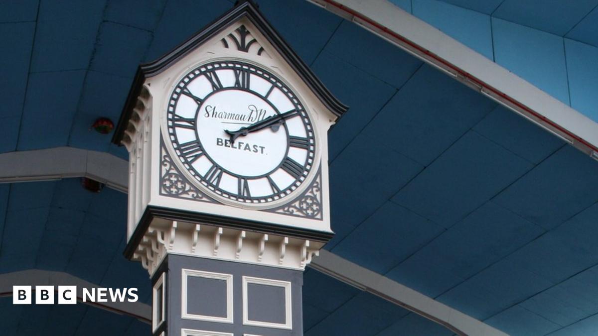 Making tracks - Portrush set to lose historic railway clock - BBC News