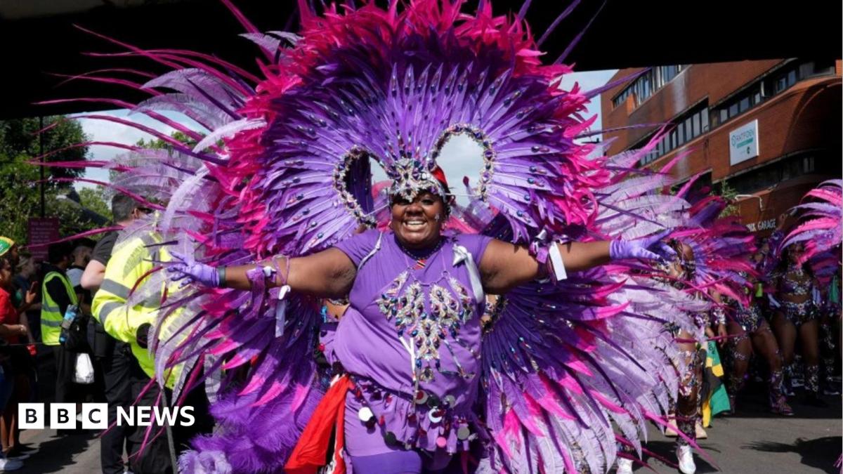 Notting Hill Carnival in pictures: Revellers dazzle in colourful ...