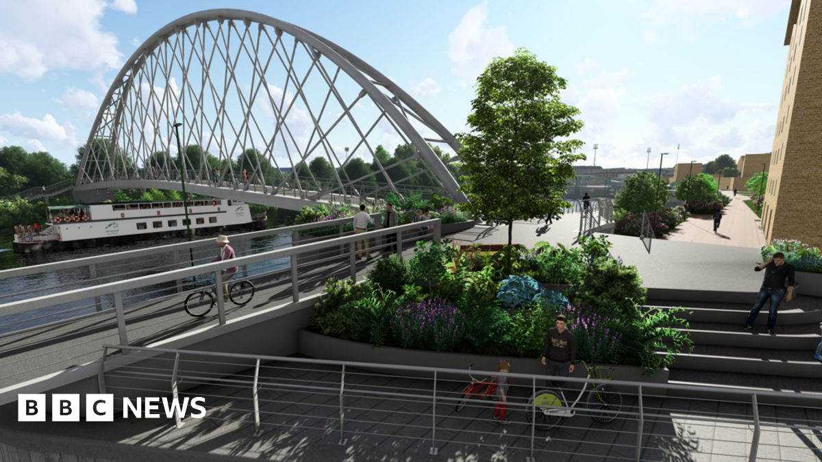 Lady Bay path closing for a year as new River Trent bridge built - BBC News