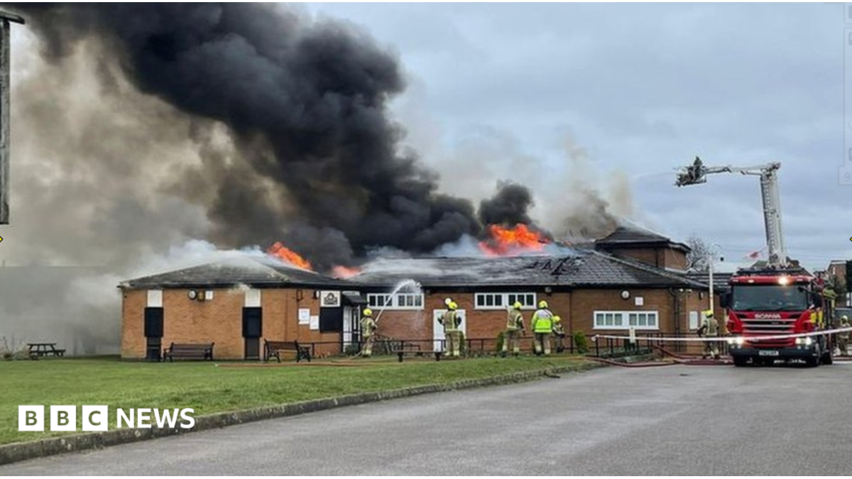 Gotham: Rebuild of fire-damaged community centre under way - BBC News