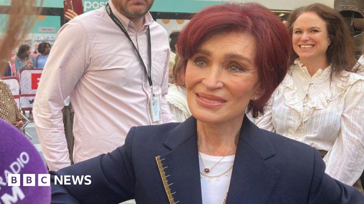 Sharon Osbourne thanks mystery fan who found ring at Villa Park - BBC News