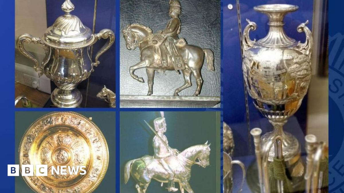 Man arrested over theft of 'priceless' military museum silverware - BBC ...