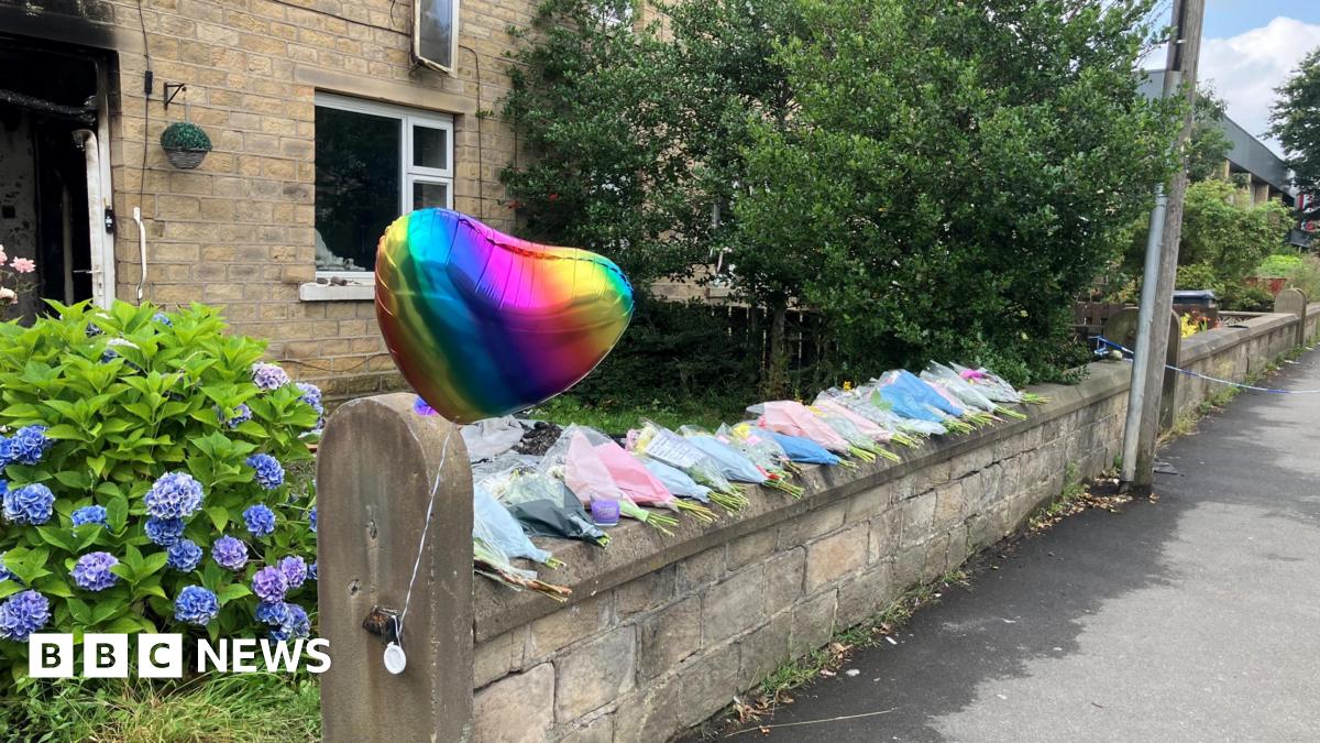 Huddersfield home was 'engulfed in flames' before two died - inquest - BBC News