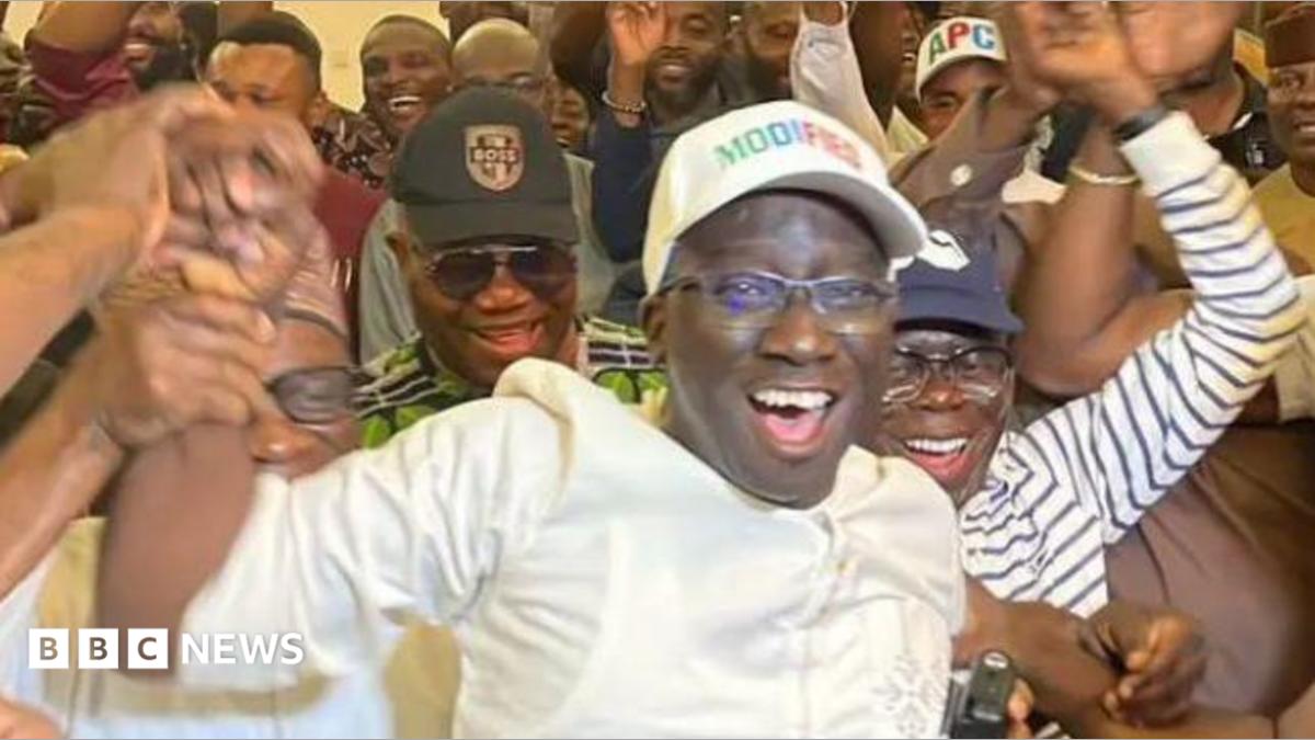 Monday Okpebholo wins Edo governorship election for APC - BBC News