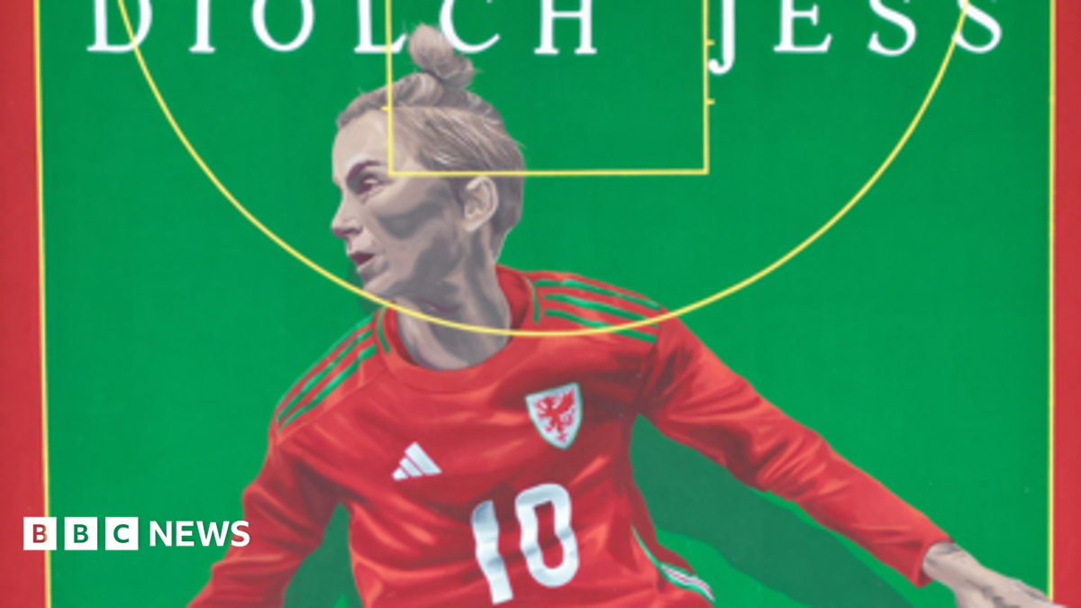 Jess Fishlock mural unveiled in Cardiff for Wales star - BBC News