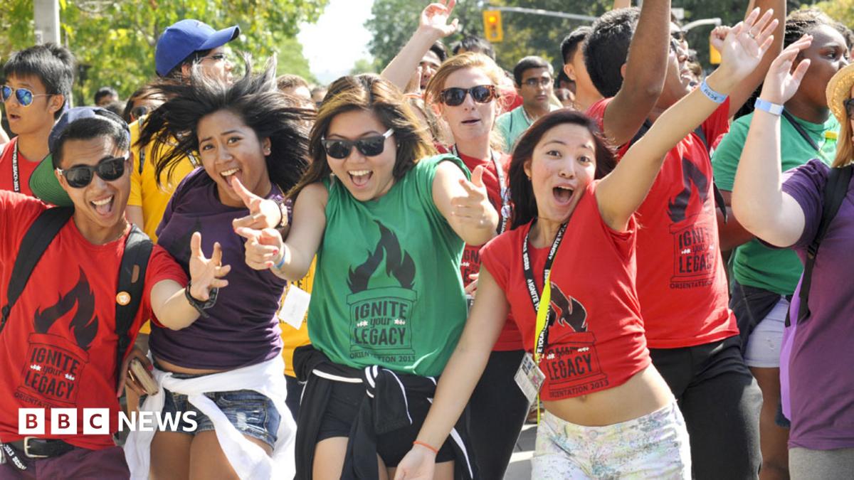 Trump's biggest fans? Canadian universities - BBC News