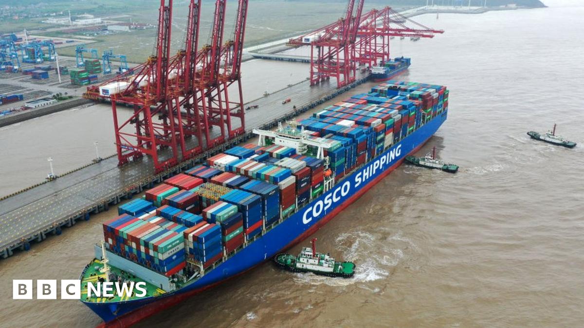 Ningbo: Global supply fears as China partly shuts major port - BBC News