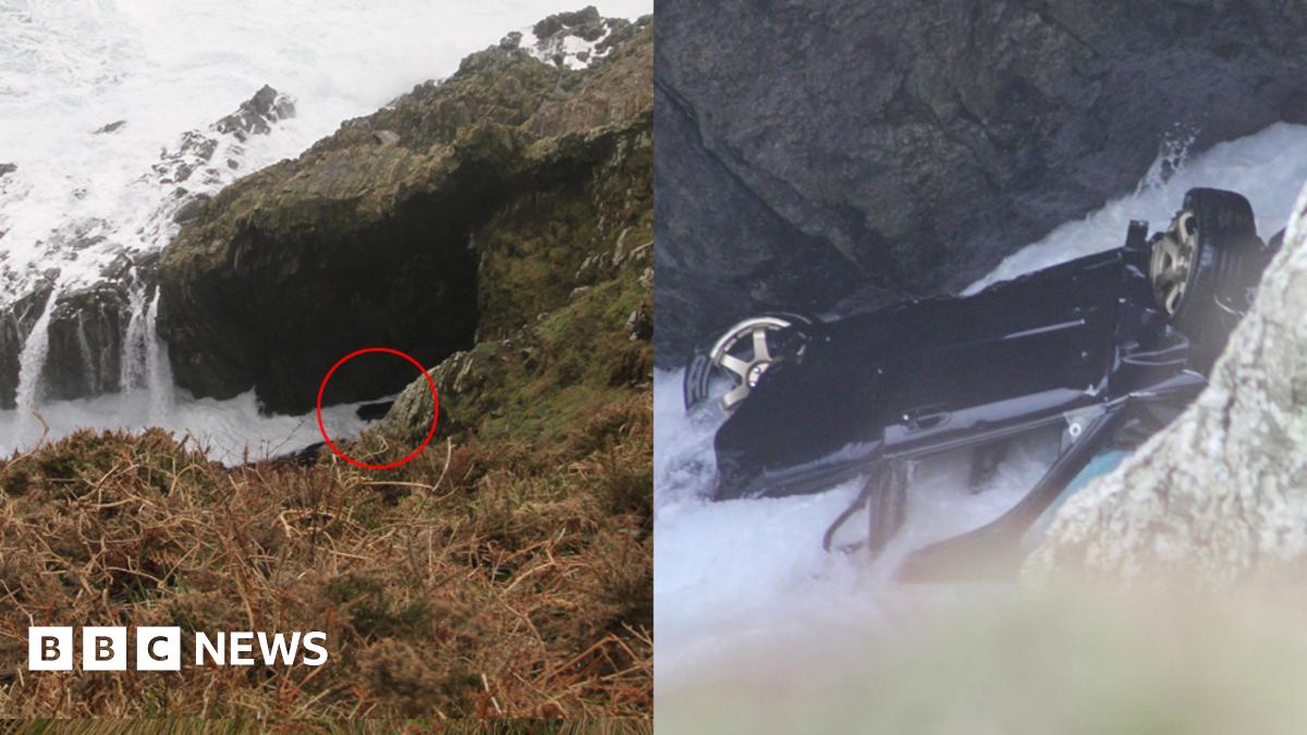 Marine Drive car crash: People warned not to view site - BBC News