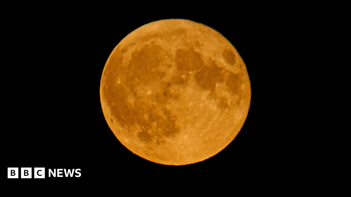 In Pictures: Supermoon captured over East of England - BBC News