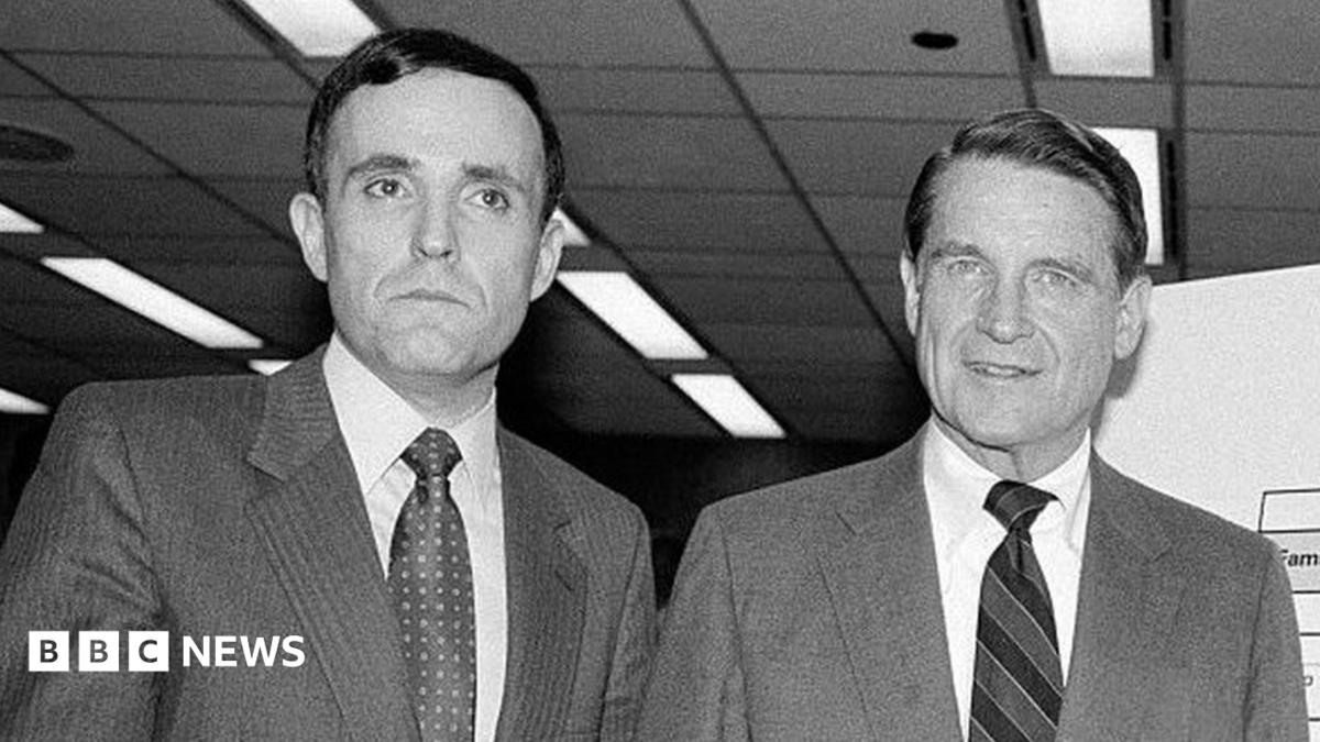 Rico: Rudy Giuliani jailed mobsters with a charge he now faces - BBC News