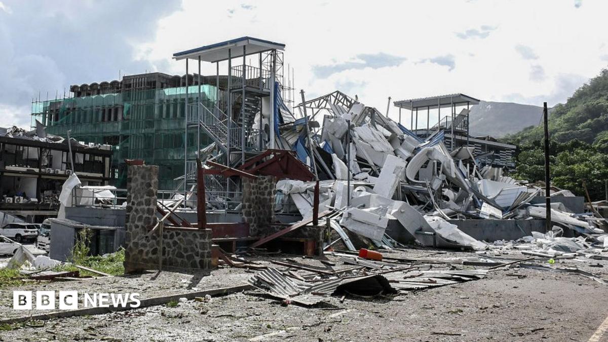 Seychelles blast site like a war zone, says President Ramkalawan - BBC News