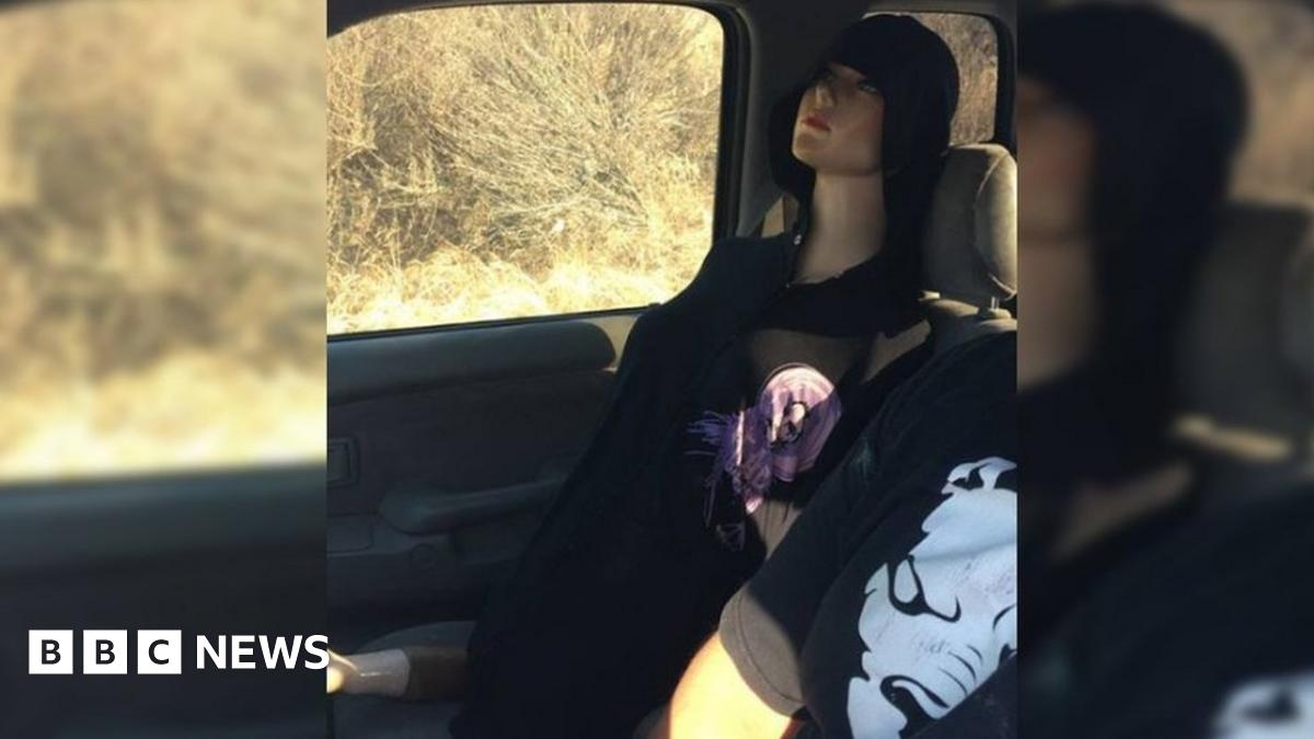 Driver caught out for using a mannequin in carpool lane - BBC News