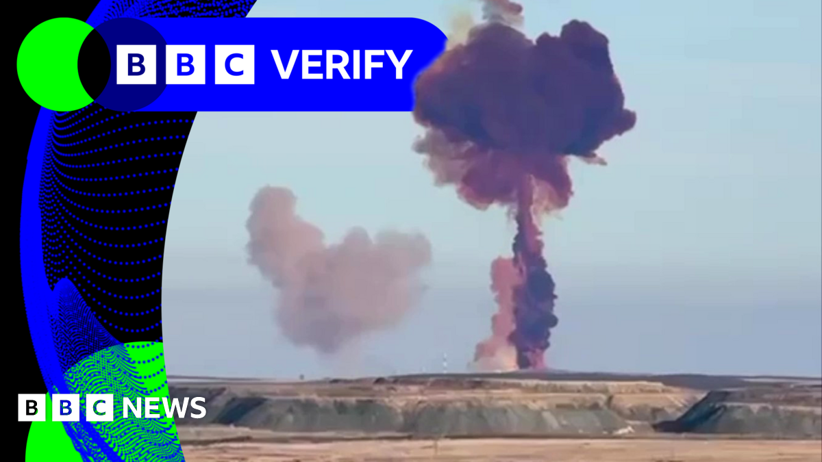 BBC Verify Live: Video shows huge explosion after failed Russian ...