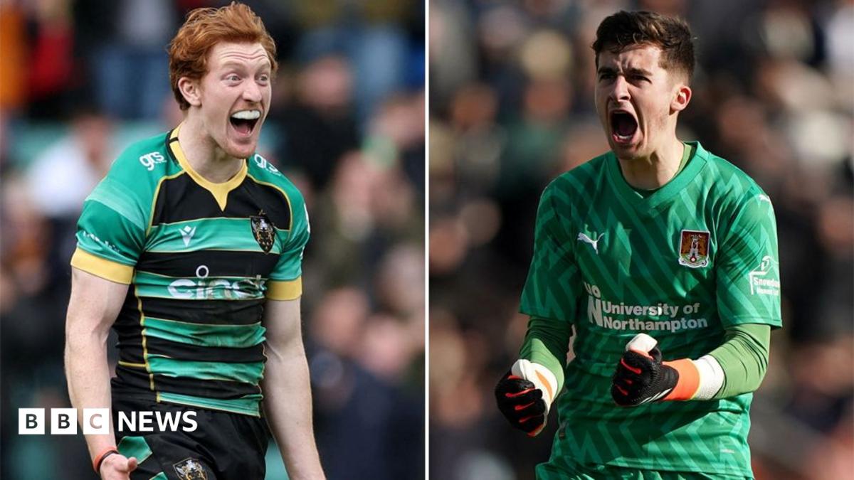 Northampton sports fans asked to arrive early as home games clash - BBC ...