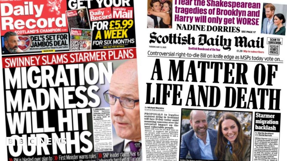 Scotland's papers: Migration plans 'hit NHS' and assisted dying vote ...
