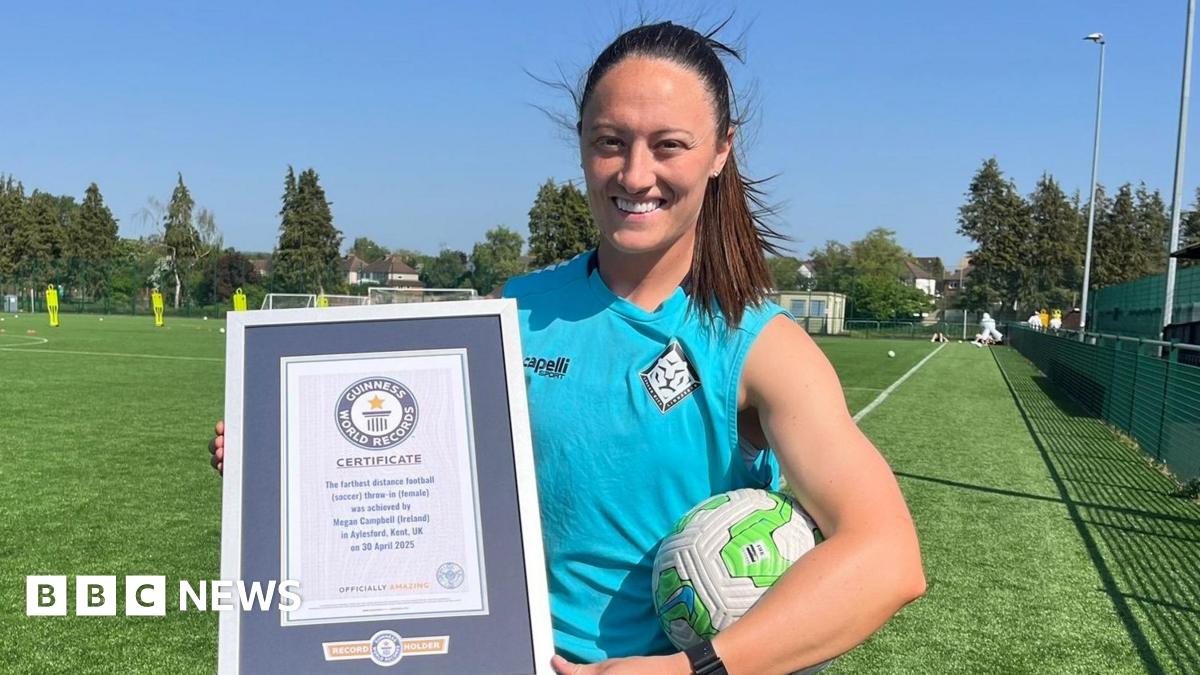 Guinness World Record: Irish footballer sets longest throw-in ...