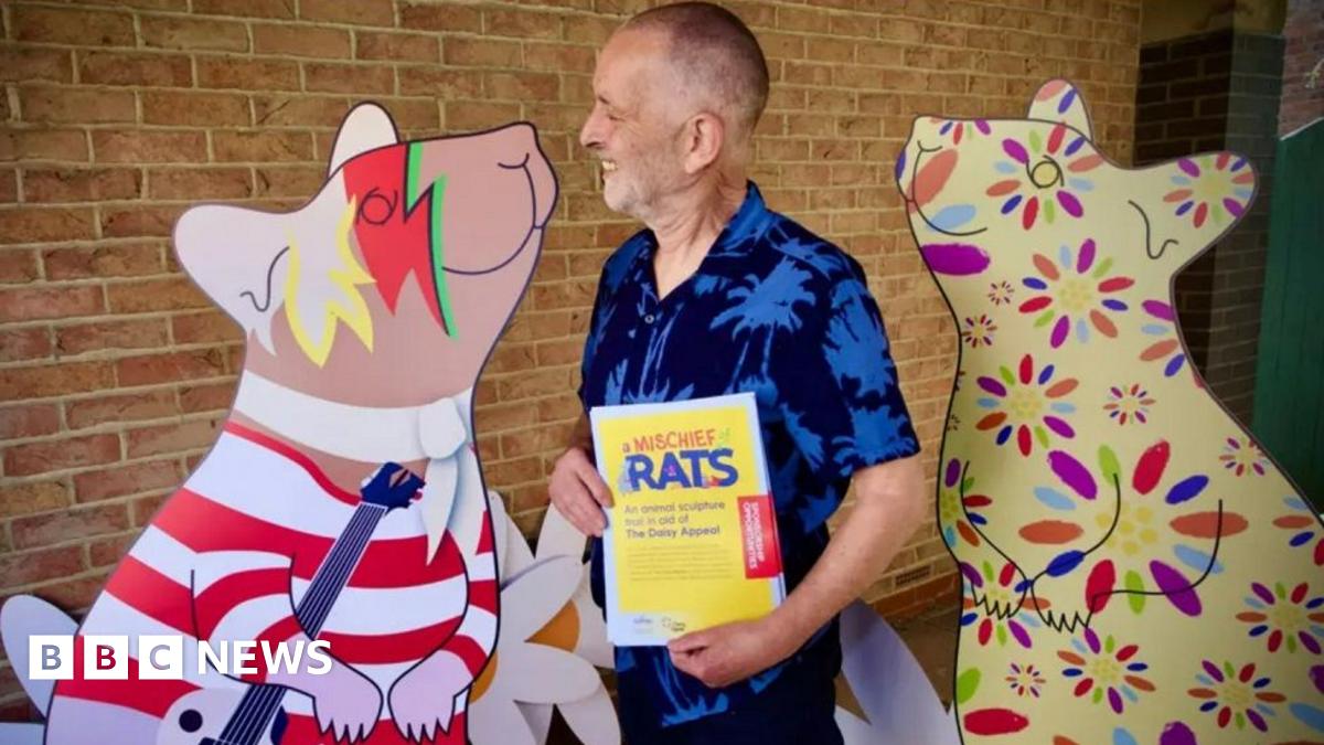 Art trail of 50 giant rats to honour Hull musician Mick Ronson - BBC News