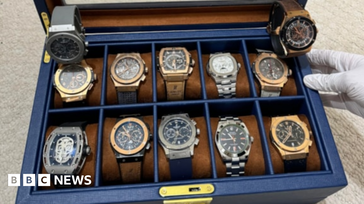 Luxury watches seized in £76m care home fraud investigation - BBC News
