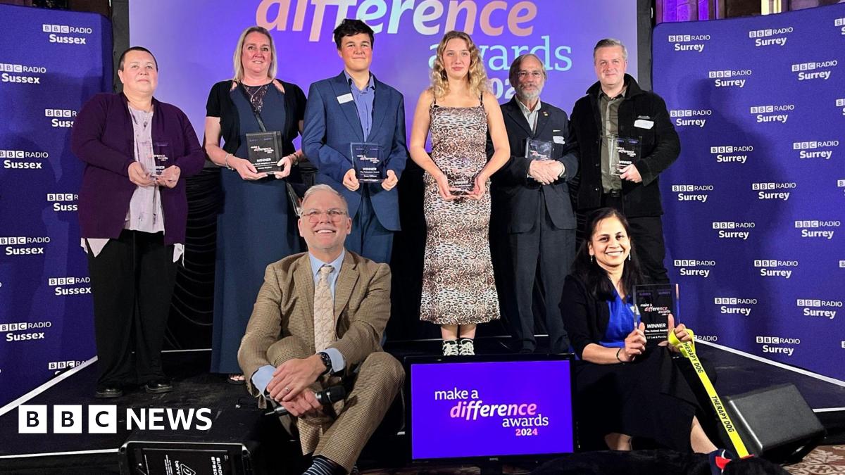 Make a Difference Awards: Surrey and Sussex heroes honoured - BBC News