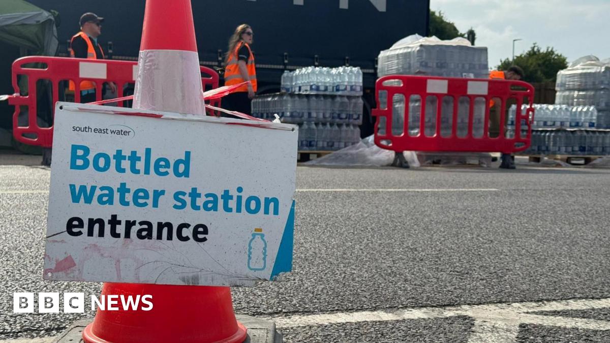Part of Kent hit with water supply issues for third day in a row - BBC News