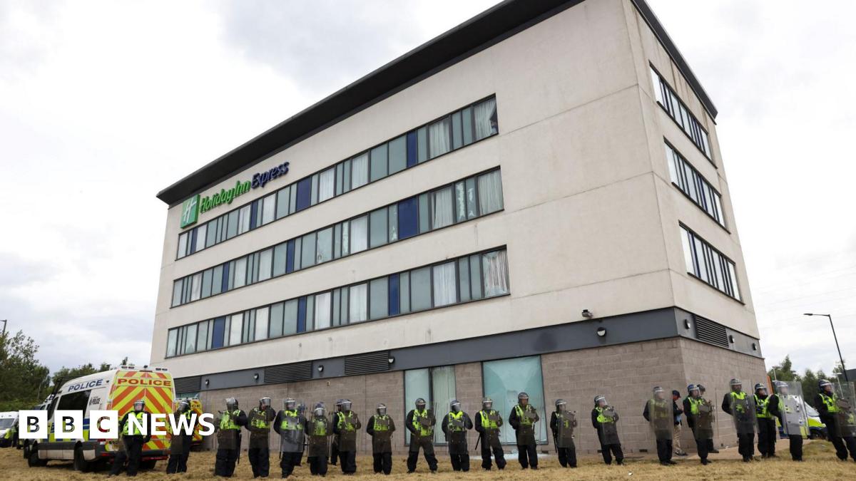 'Worst' Manvers hotel youth rioter sentenced for summer violence - BBC News