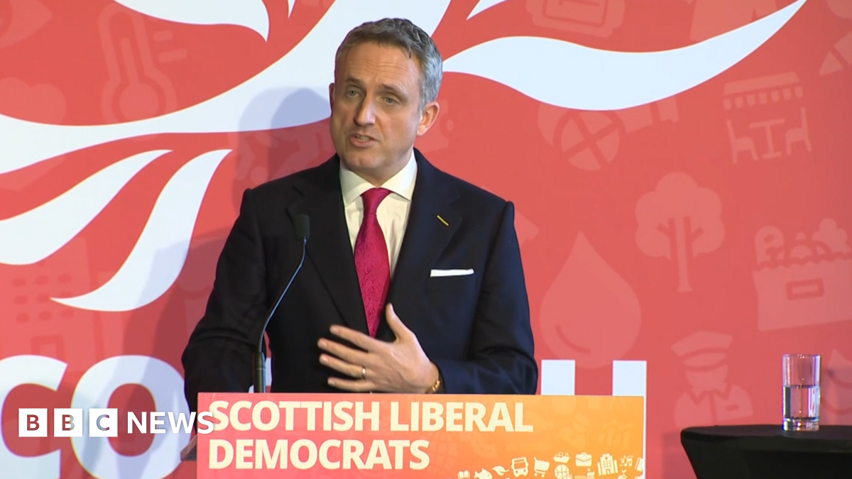 Scottish Lib Dem leader Alex Cole-Hamilton delivers conference speech ...