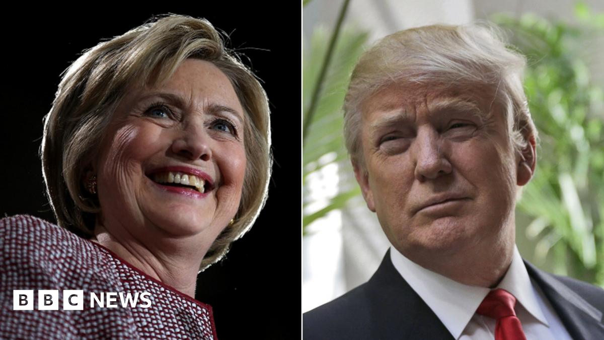 US election 2016: Trump and Clinton win New York primaries - BBC News