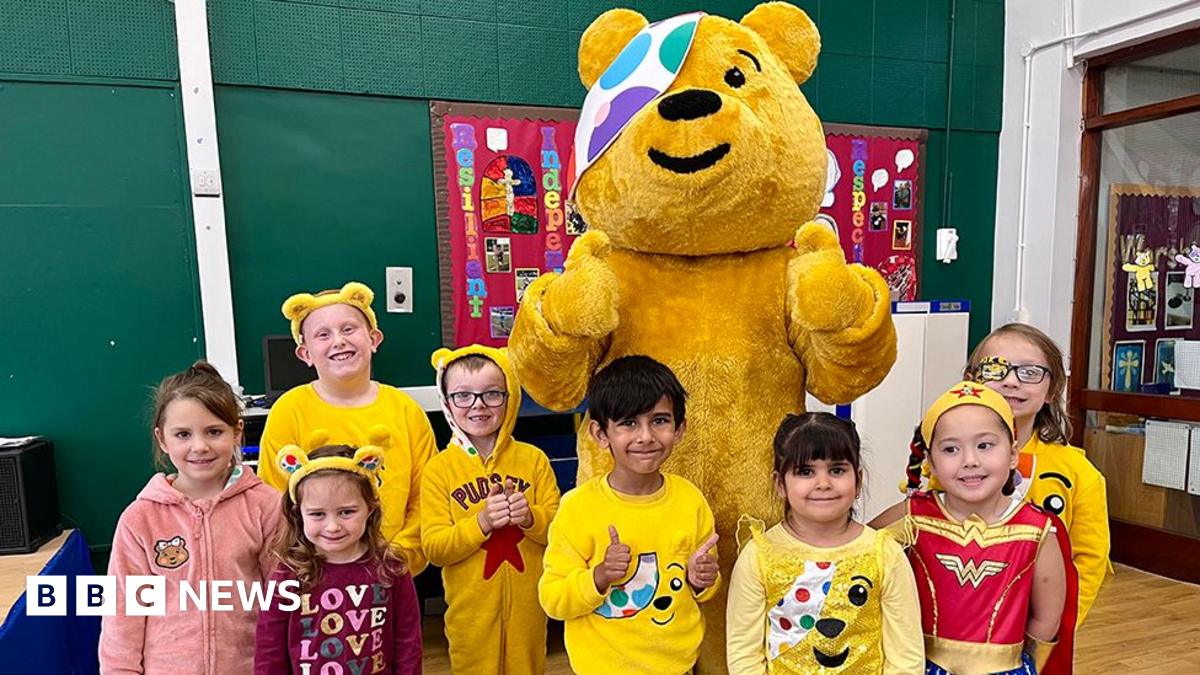 Pudsey tours East Yorkshire and Lincolnshire schools - BBC News