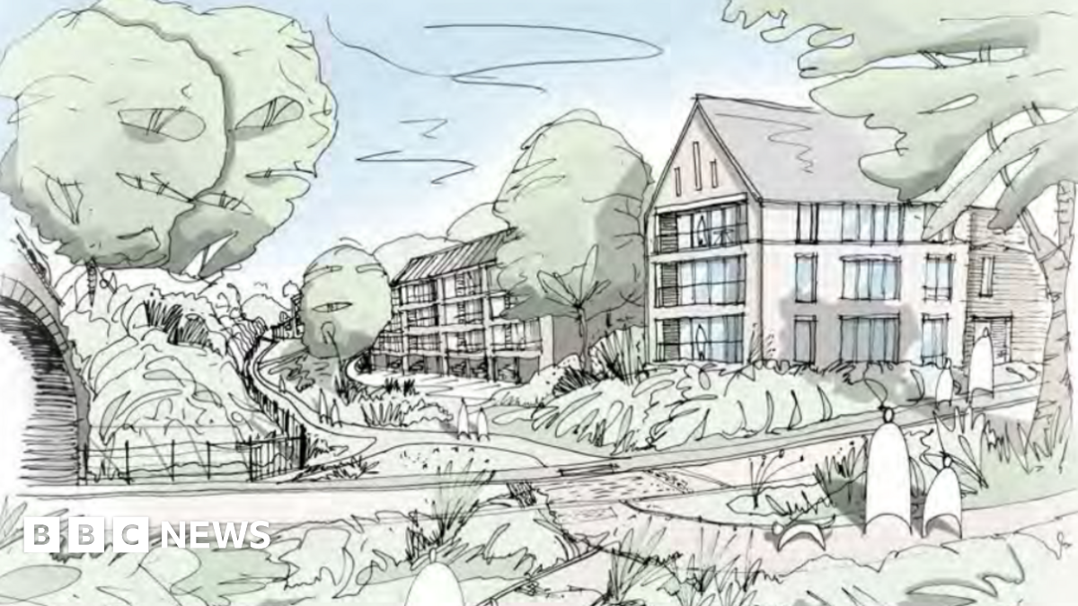 Plans to build 400 homes on former Overton Paper Mill site - BBC News