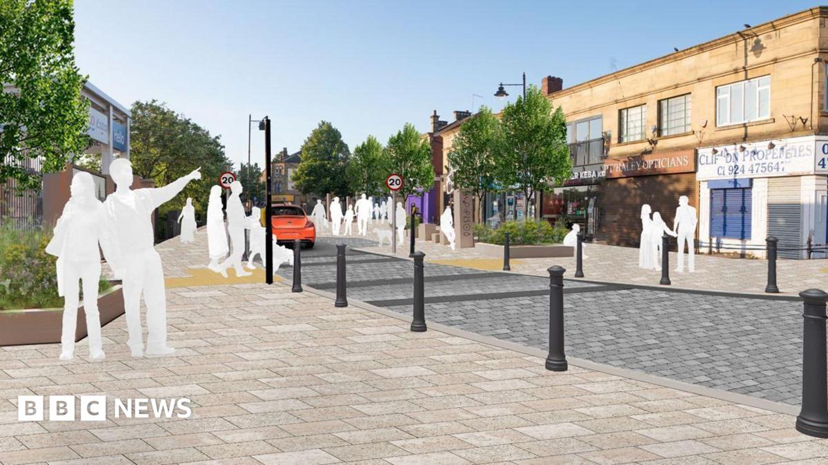 Final designs of £14.5m Batley town centre plan revealed - BBC News