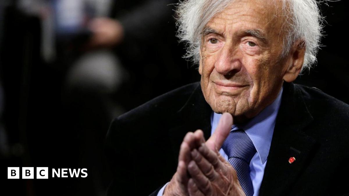 Anti-semitic graffiti on Auschwitz survivor Elie Wiesel's house - BBC News