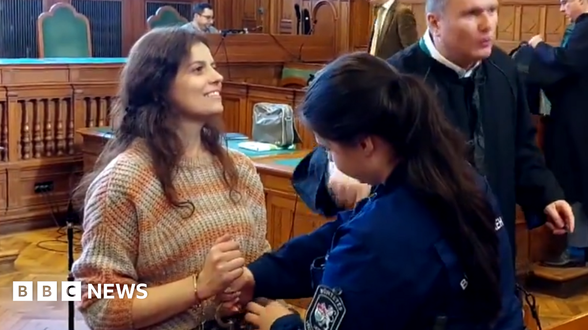 Shackled woman in Hungary court sparks Italy anger - BBC News