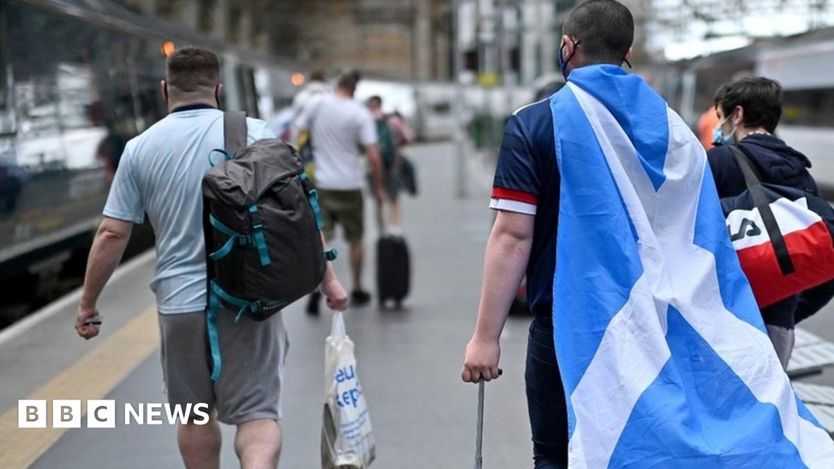 ScotRail advises fans to leave Scotland game early - BBC News