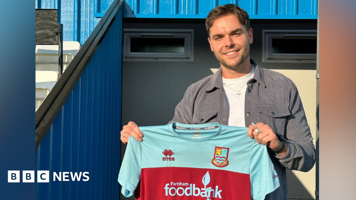 Love Island star Harry Cooksley vying for FA Cup glory in Farnham - BBC ...